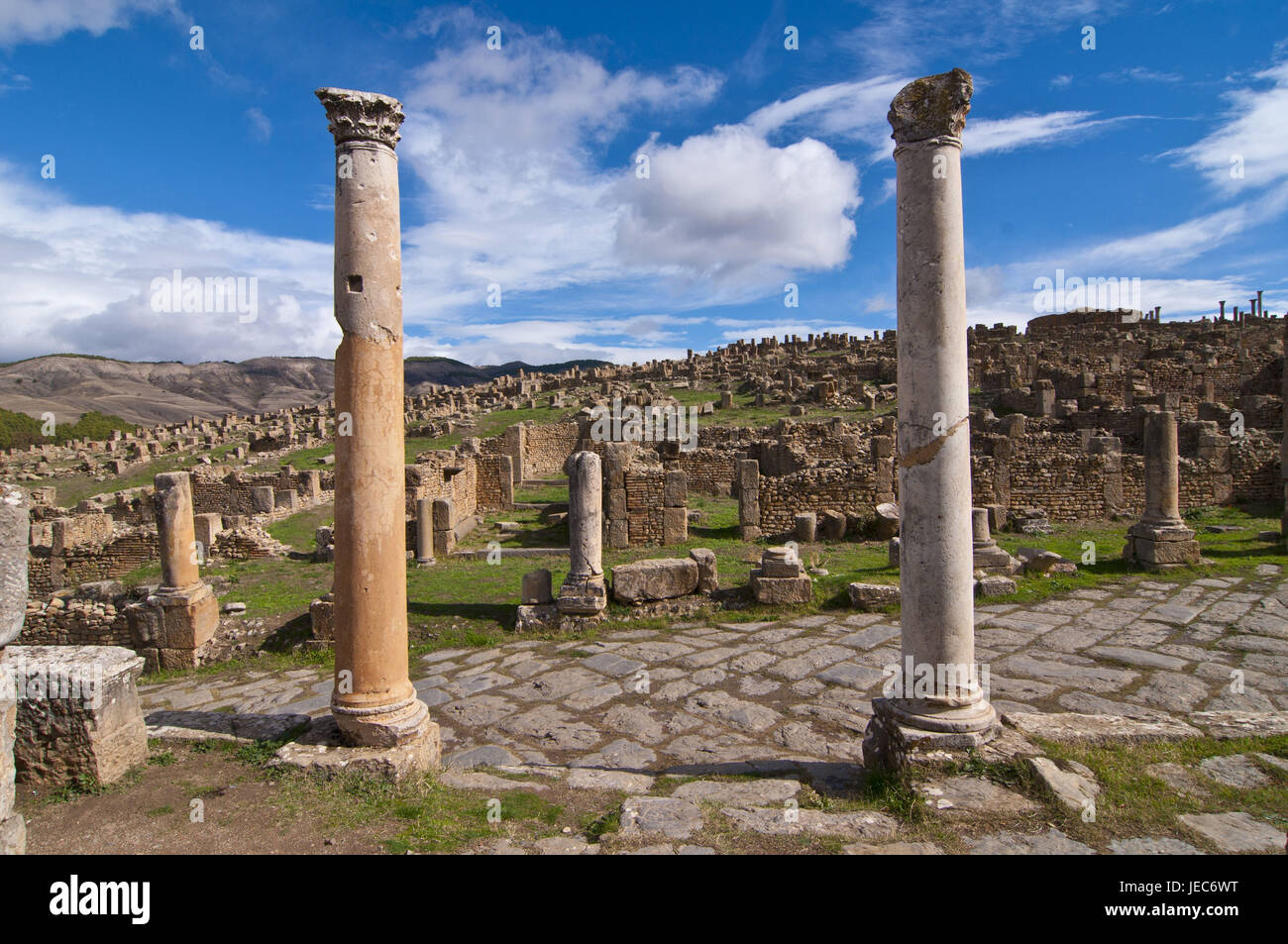 The Roman ruins of Djémila, UNESCO-world cultural heritage, Algeria ...