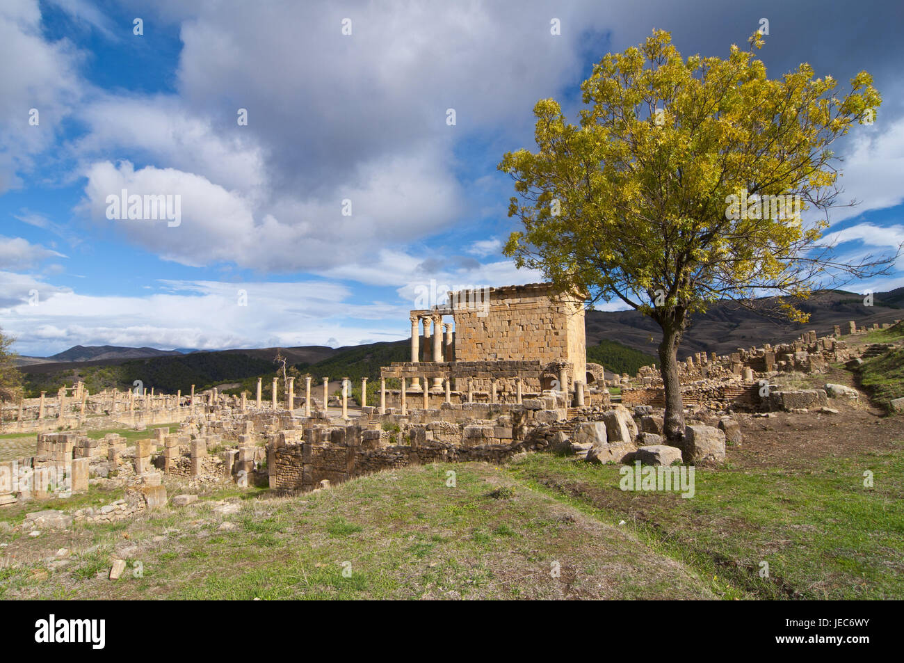 The Roman ruins of Djémila, UNESCO-world cultural heritage, Algeria ...