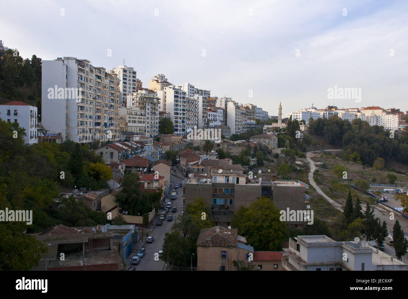 Mosque in the modern part of Constantine, Algeria, Africa Stock Photo ...