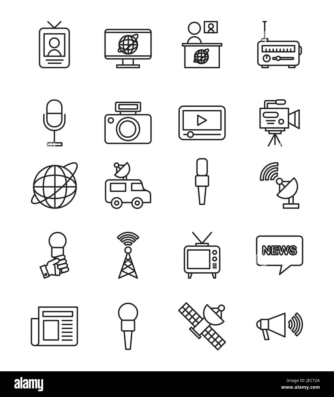 News objects Stock Vector Images - Alamy