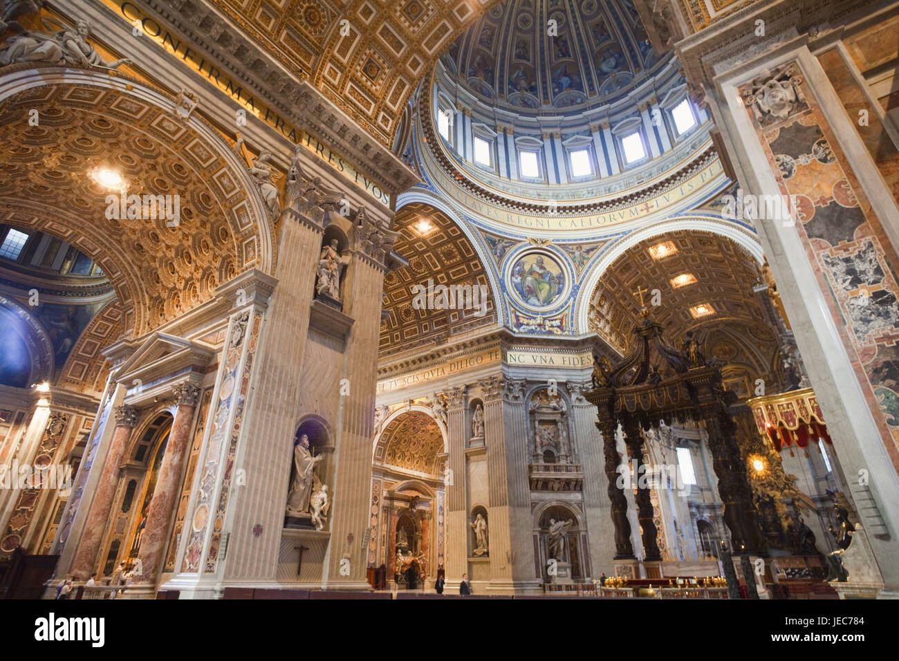 Italy, Rome, Vatican, Peter's cathedral, inside Stock Photo - Alamy