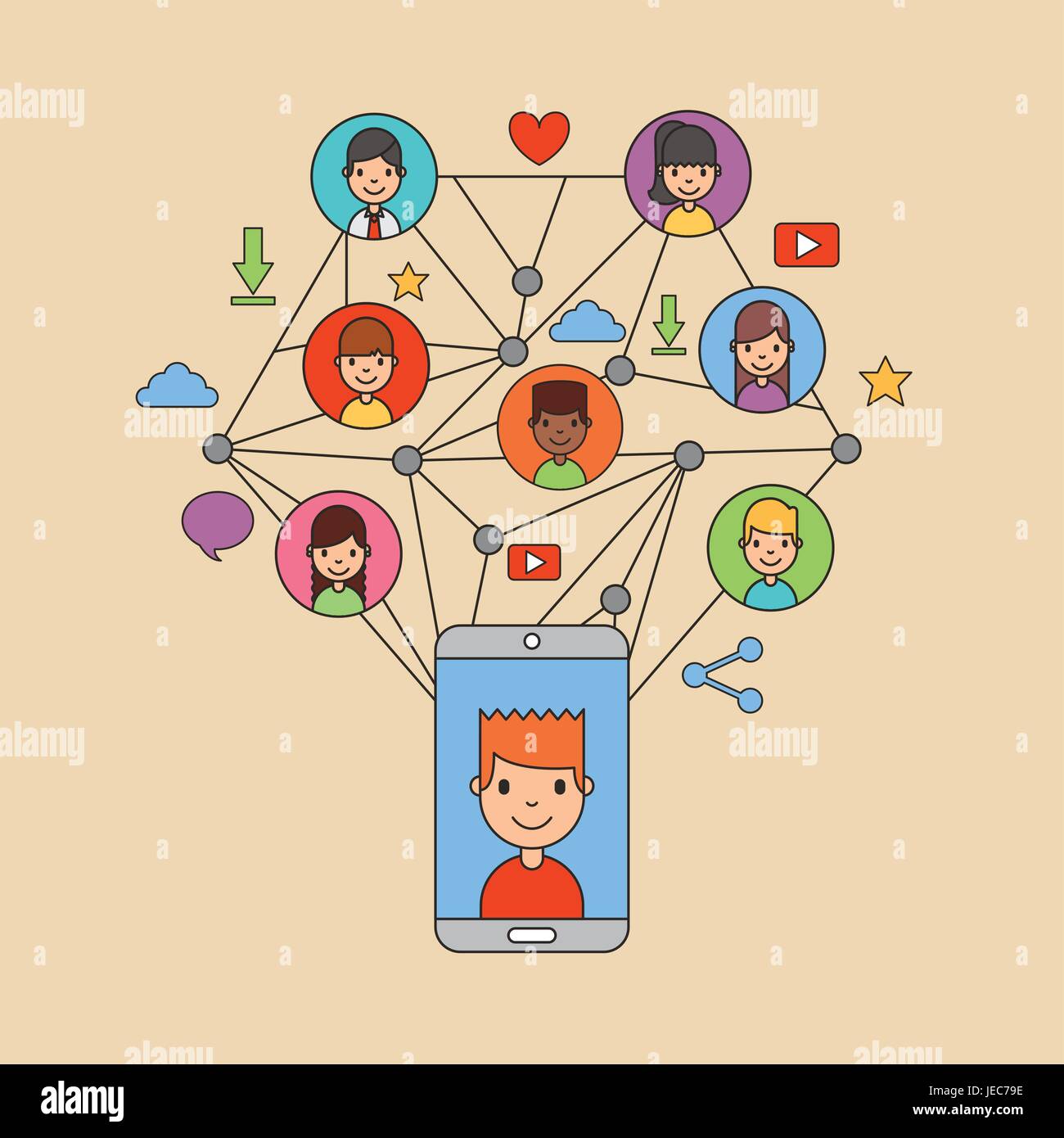 network people scenary Stock Vector Image & Art - Alamy