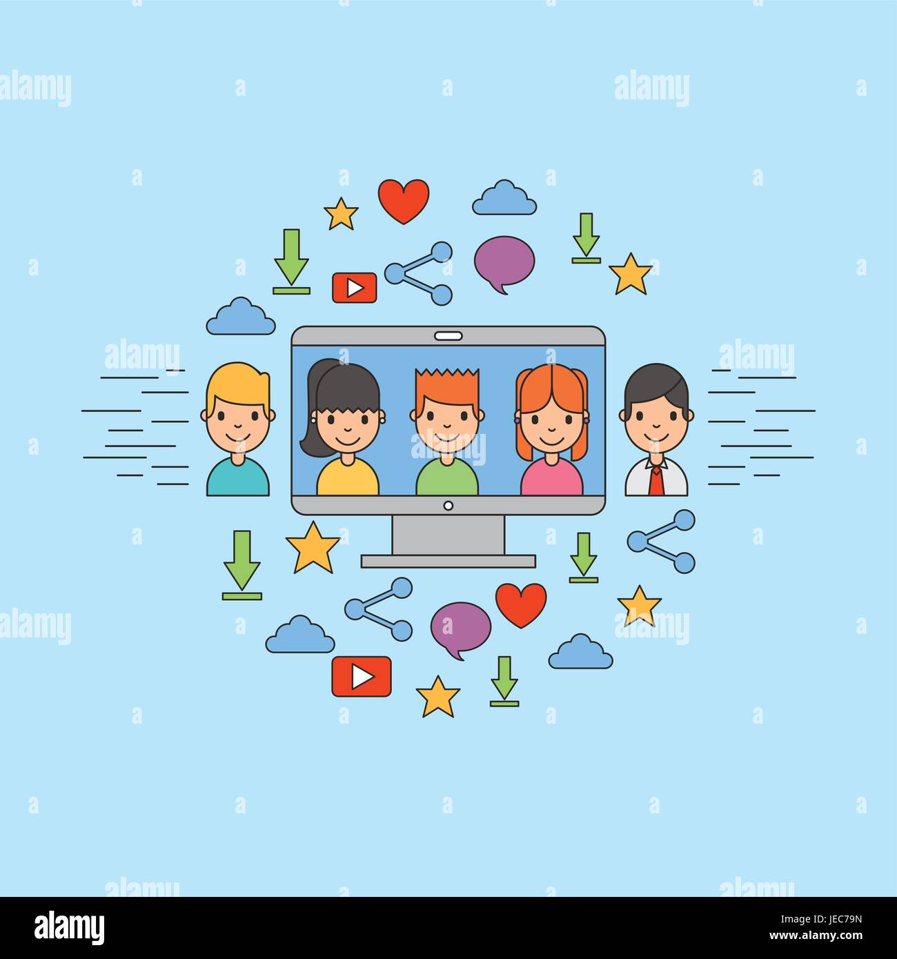 Applications people network Stock Vector Image & Art - Alamy