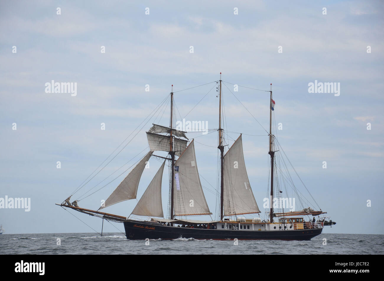 Germany, Schleswig - Holstein, Kiel bay, sailing ship, nostalgically ...