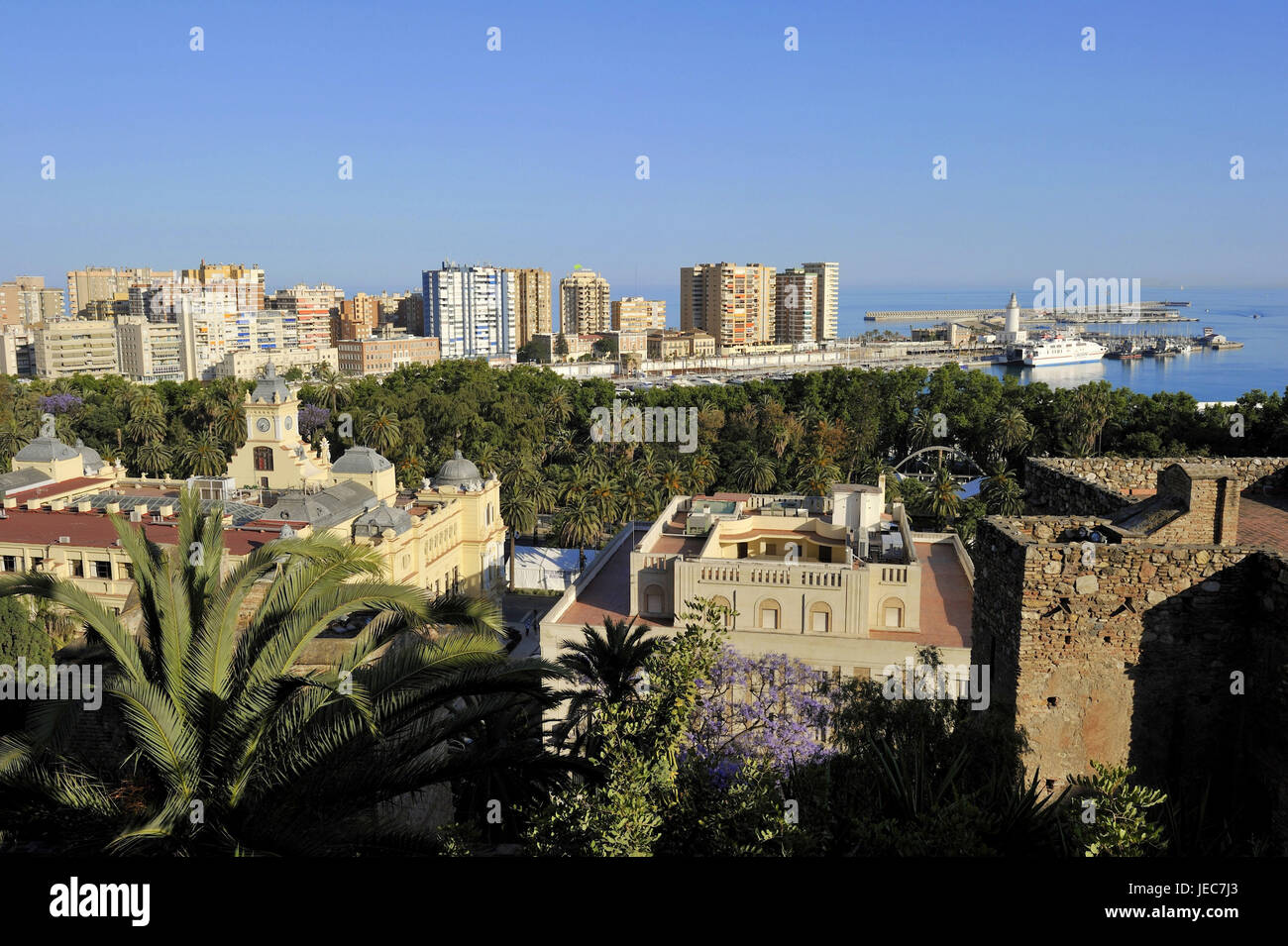 Malaga sea view hi-res stock photography and images - Alamy