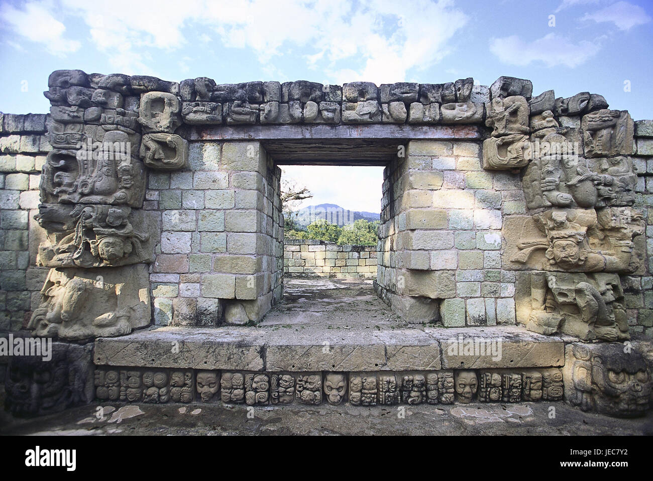 Honduras, Copan, temple, ruin, Central America, Latin America ...