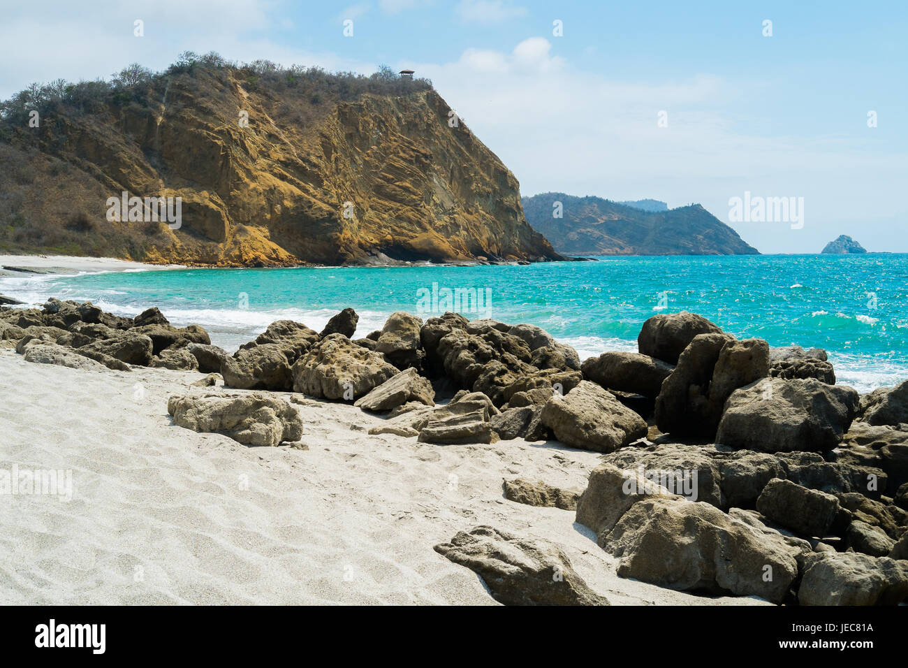 Los Frailes beach in Parque Nacional Machalilla, Puerto Lopez, Ecuador ...