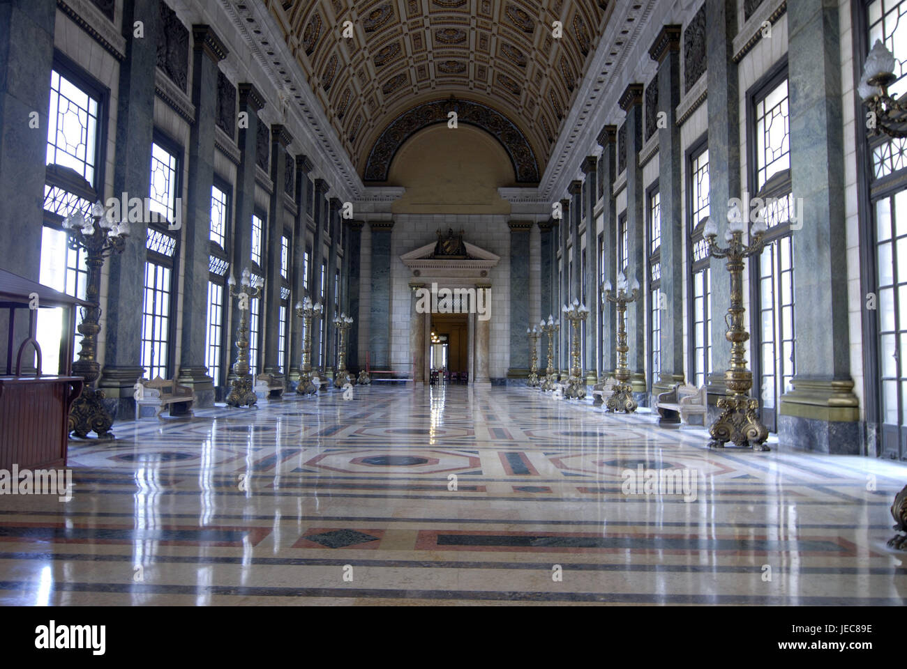 Cuba, Havana, Capitol, interior view, the Caribbean, island, building ...