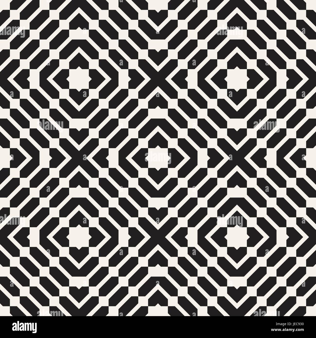 Seamless tracery pattern. Repeated stylized lattice. Symmetric ...