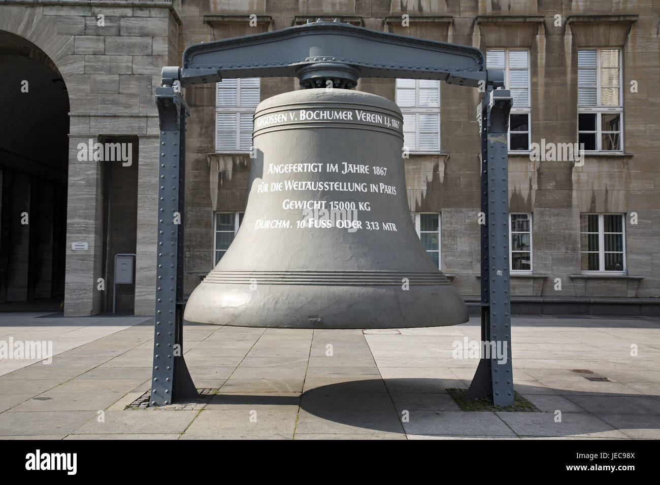 Germany, Bochum, North Rhine-Westphalia, Willy's Brandt square, bell ...