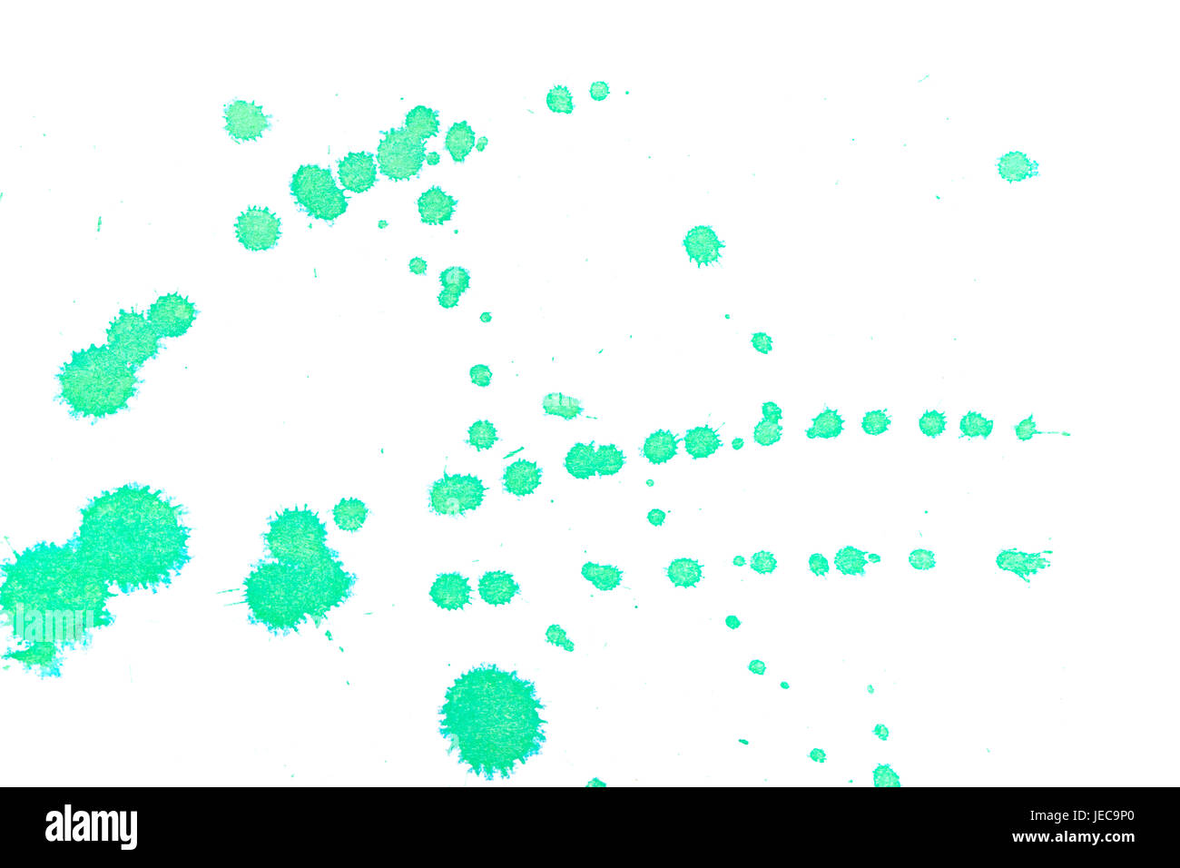 Abstract green ink splash. Ink blots. Elements of design. The water ...
