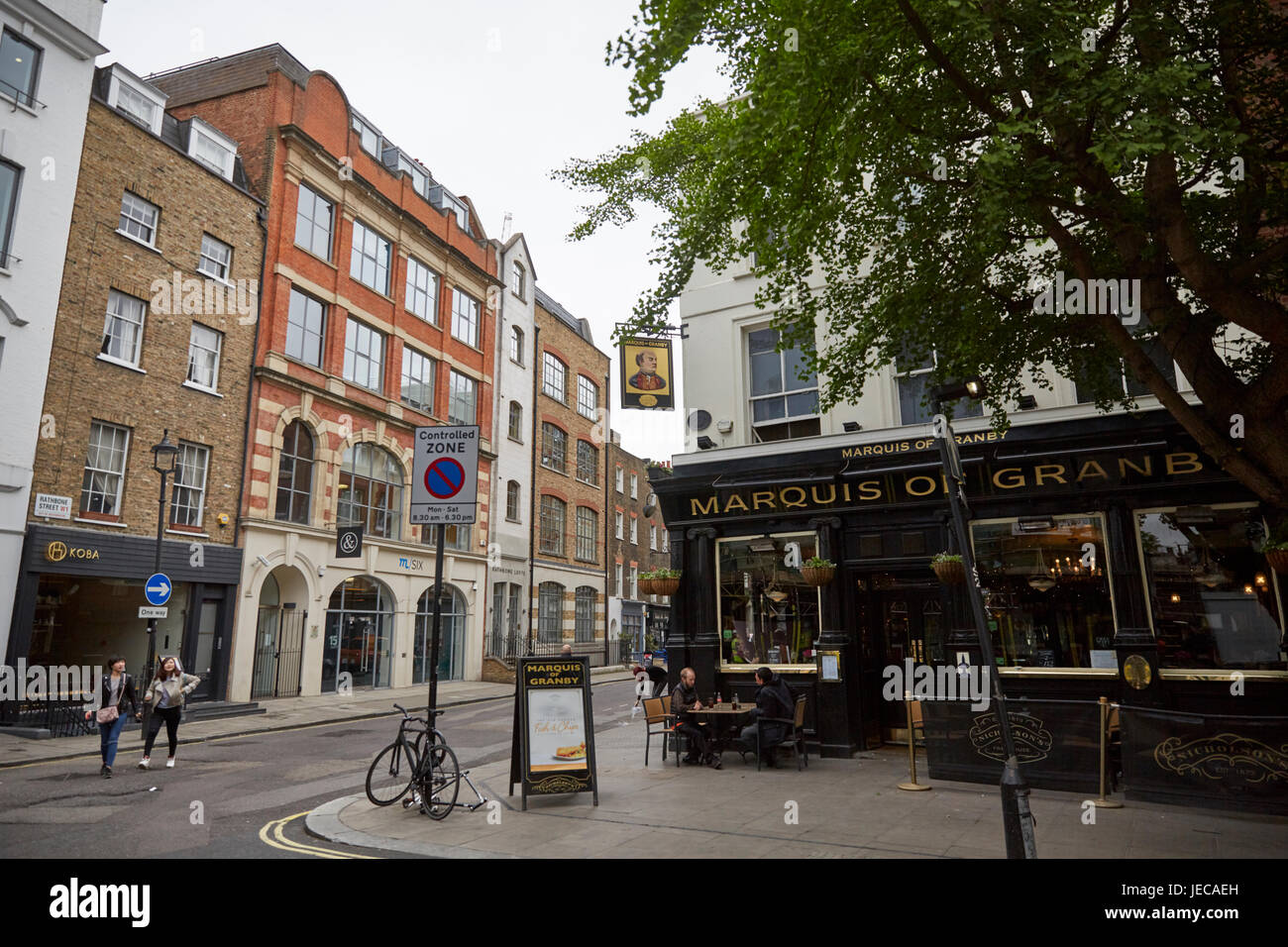 Rathbone Place, London, UK Stock Photo - Alamy
