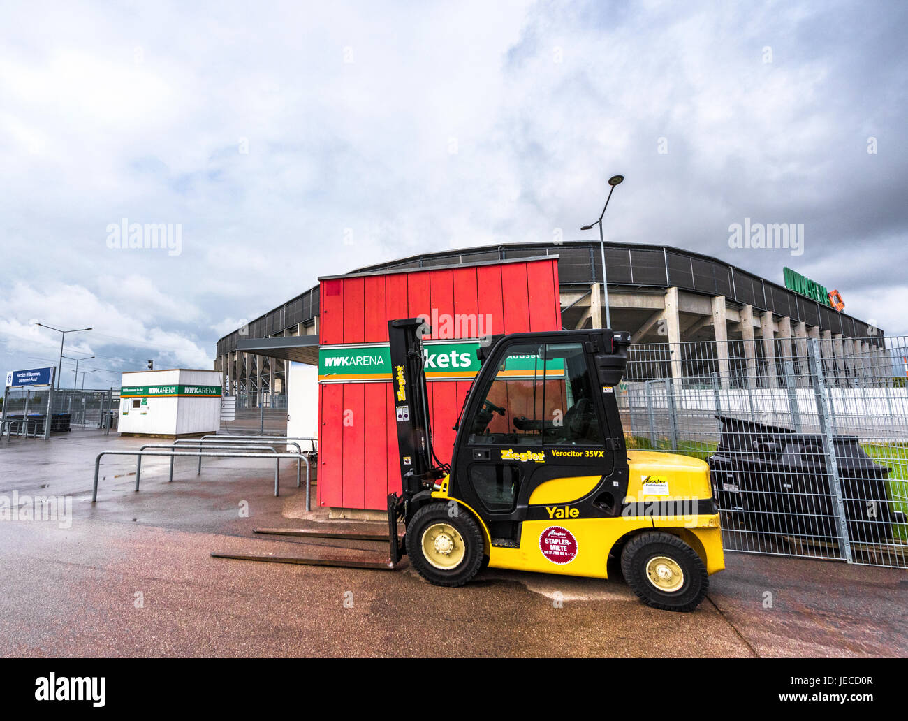 Visiting WWK Arena - the official stadium of FC Augsburg Stock Photo ...