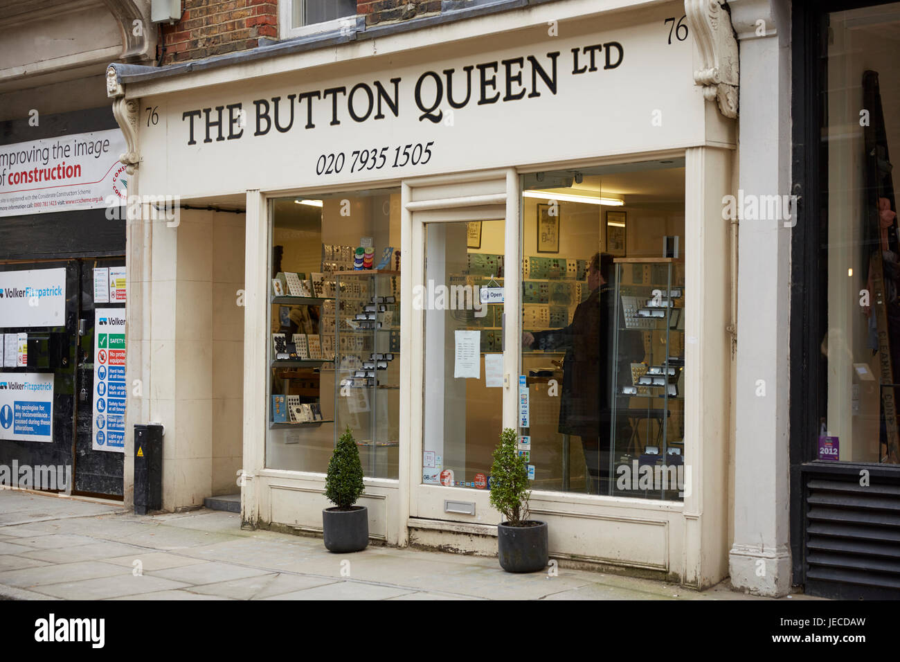 Button Queen, London, UK Stock Photo - Alamy