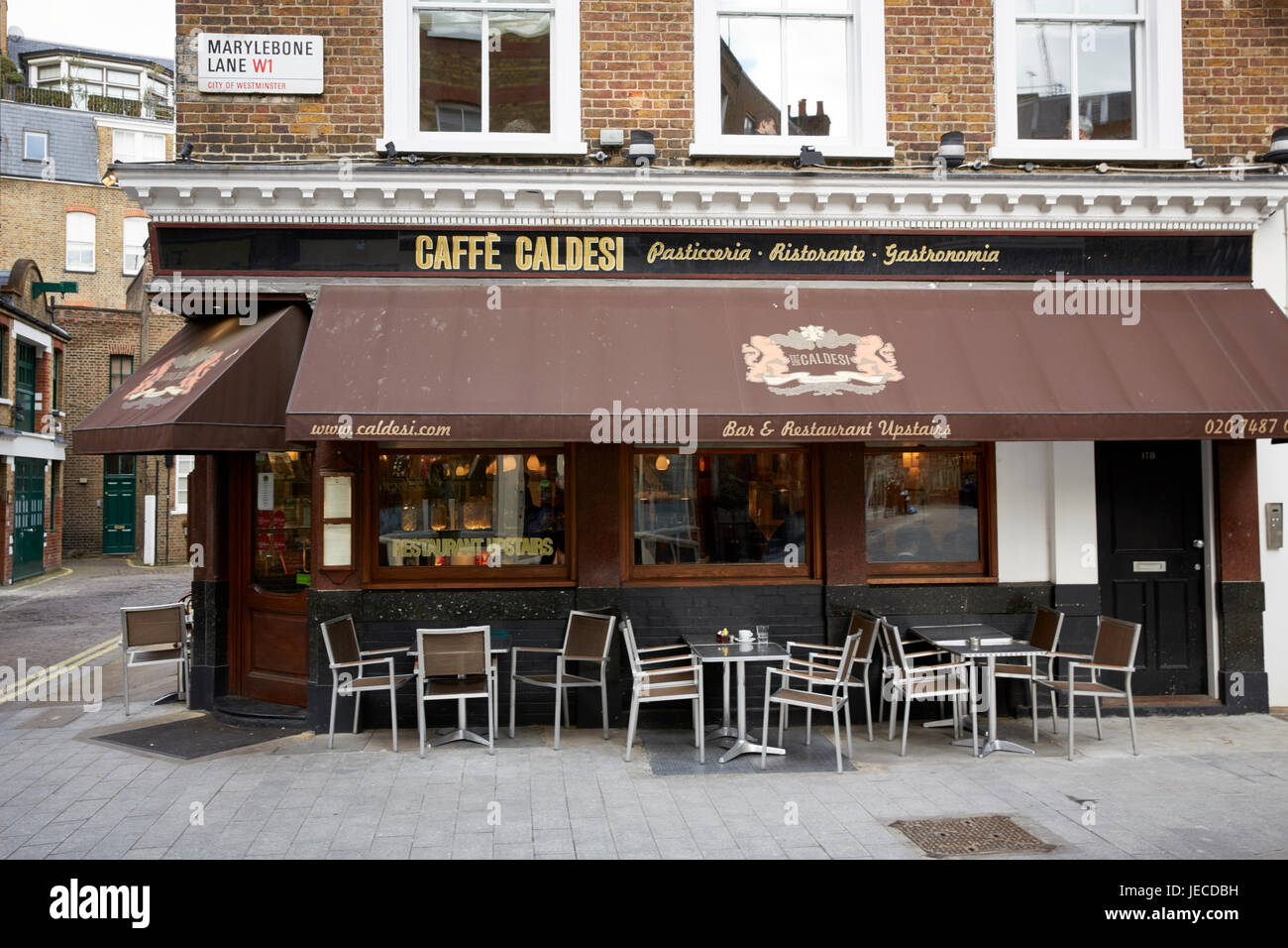 Cafe Caldesi, London, UK Stock Photo - Alamy