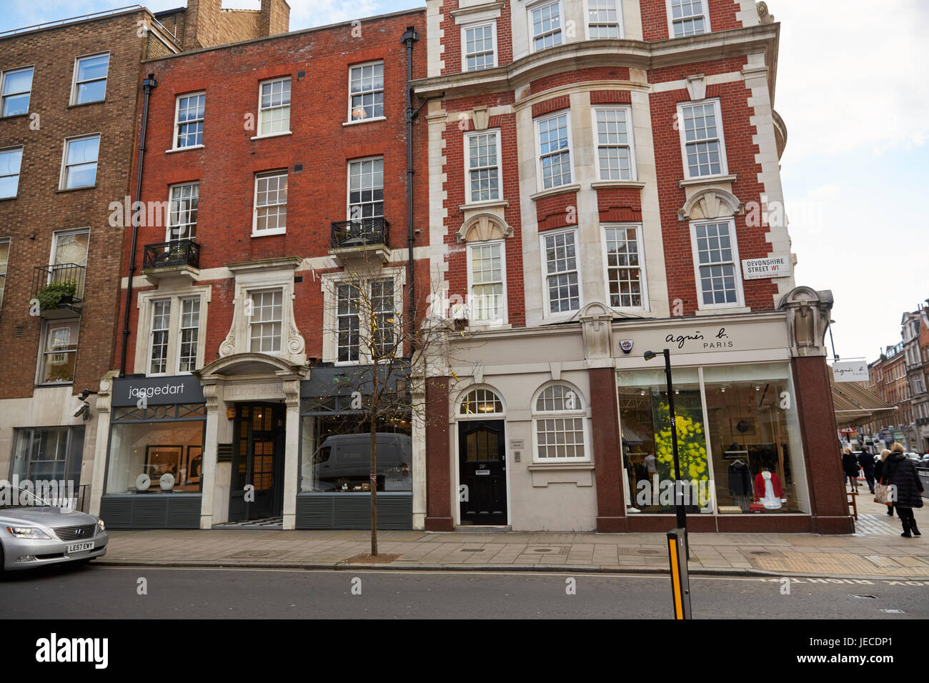 Devonshire Street & Upper Wimpole, London, UK Stock Photo - Alamy