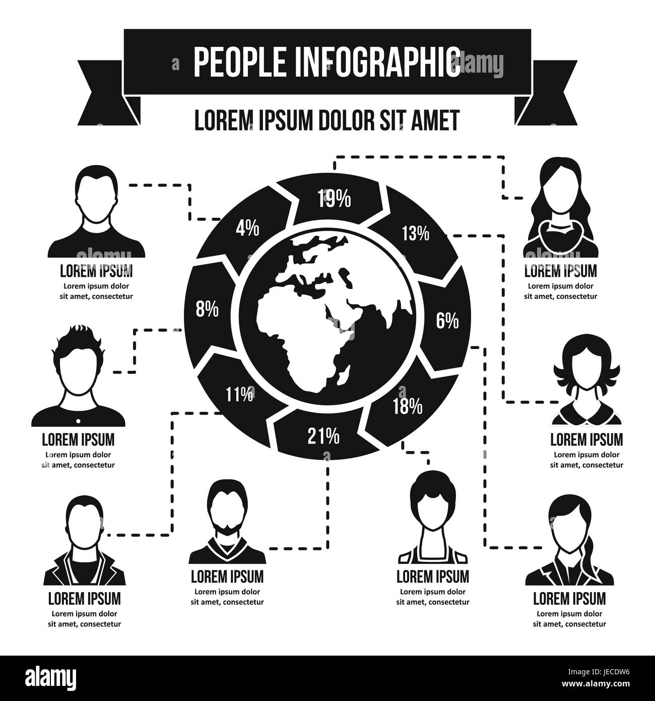 People infographic concept, simple style Stock Vector Image & Art - Alamy