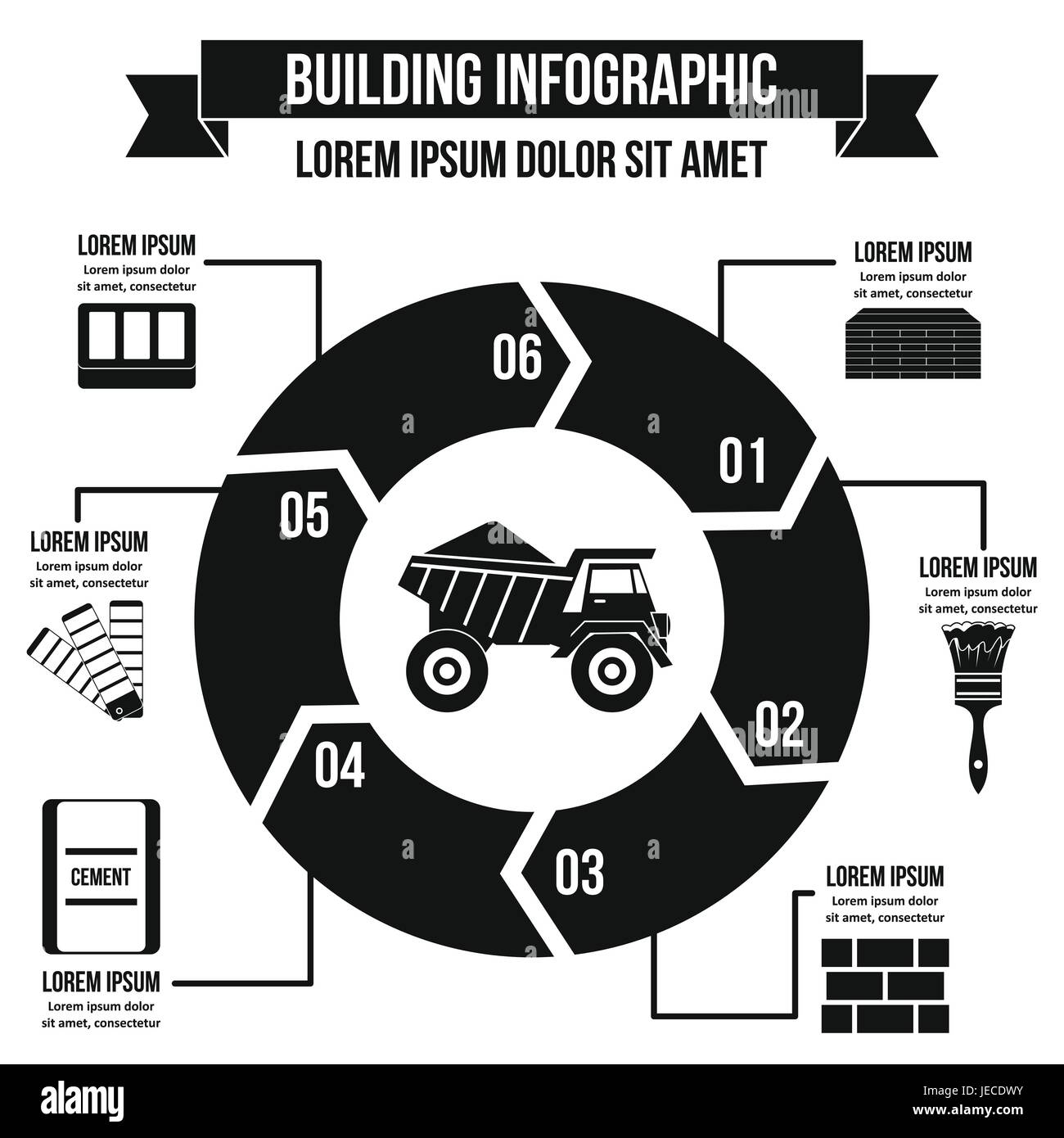 Building infographic concept, simple style Stock Vector Image & Art - Alamy