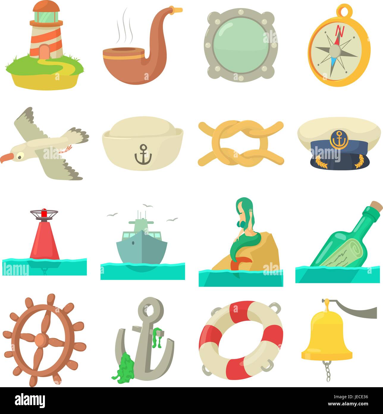 Cartoon ship bell hi-res stock photography and images - Alamy