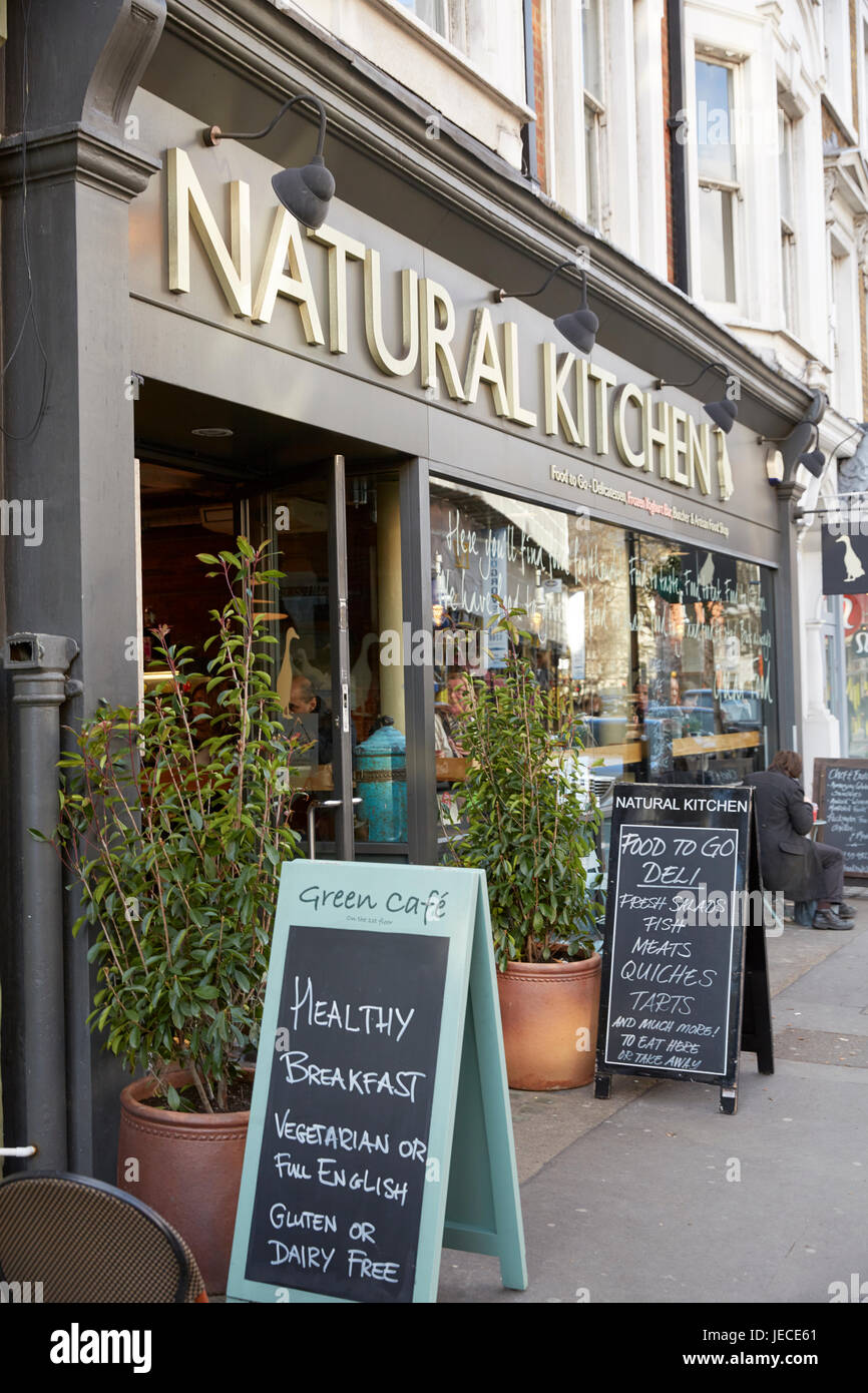 Natural Kitchen, London, UK Stock Photo - Alamy