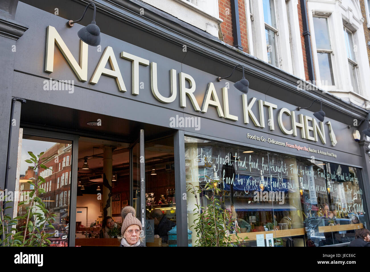 Natural Kitchen, London, UK Stock Photo - Alamy