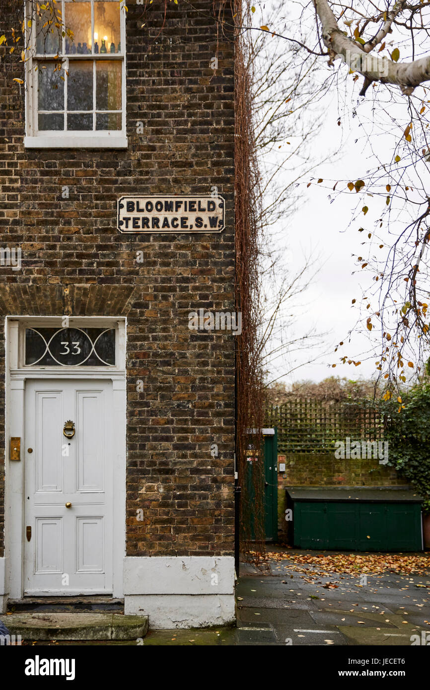 Bloomfield Terrace, London, UK Stock Photo - Alamy