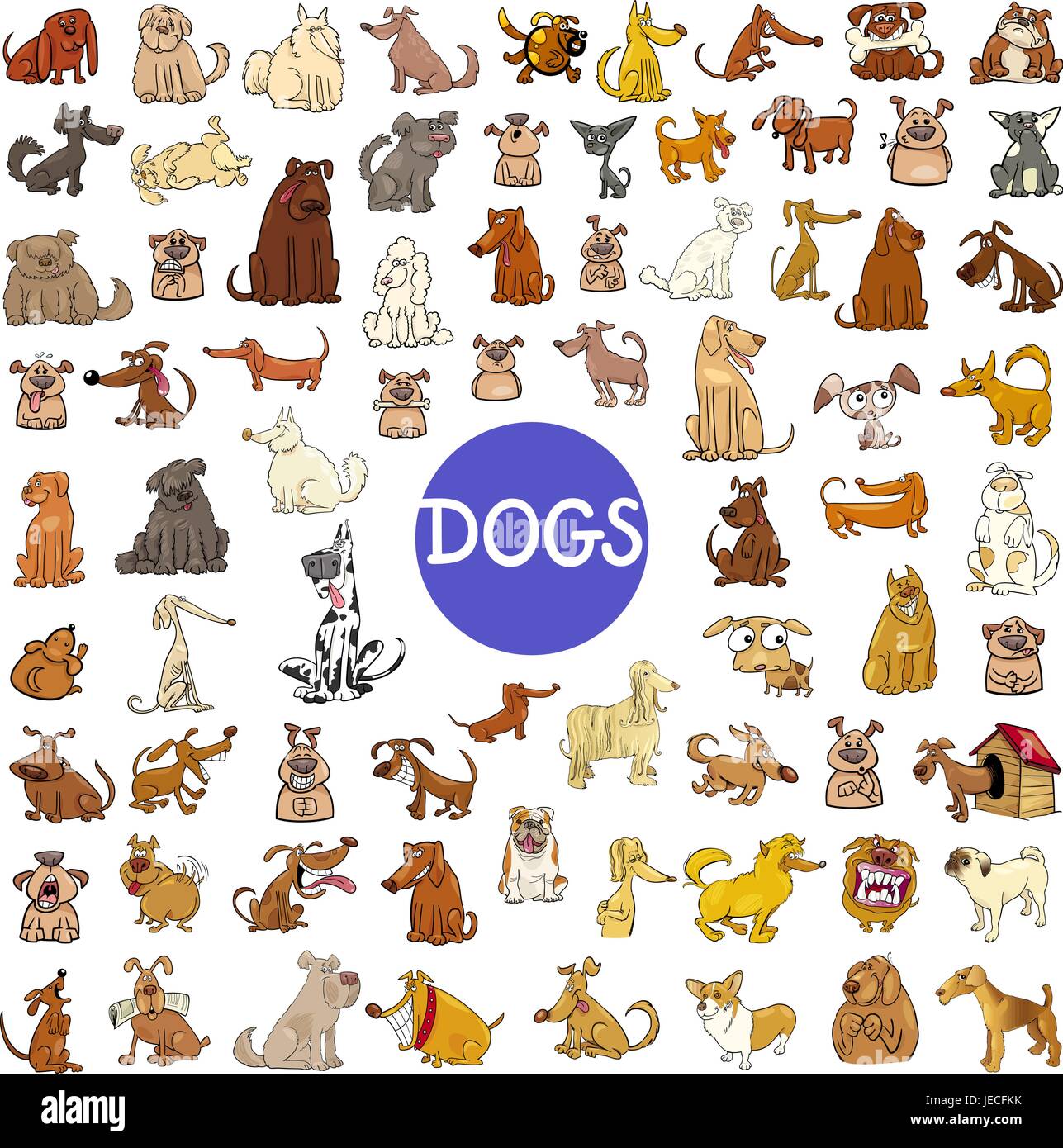 Huge Dog Stock Vector Images - Alamy