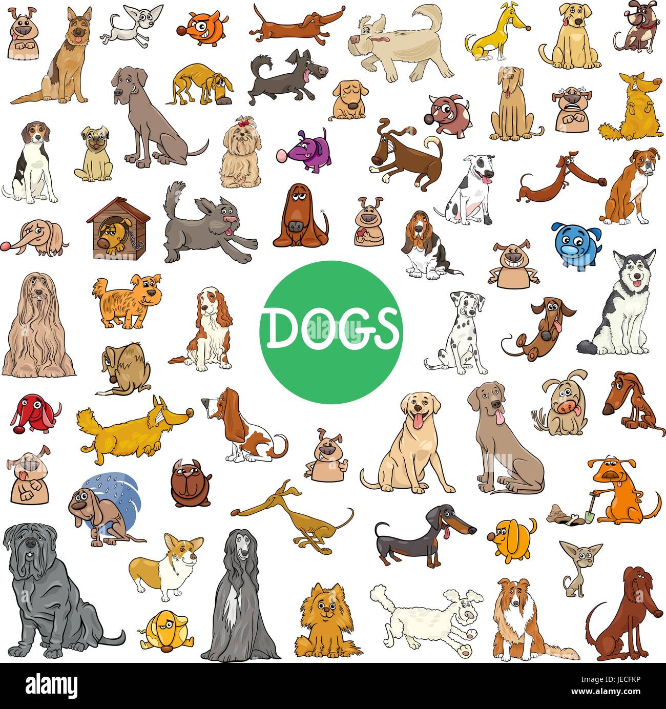 Huge dog breeds Stock Vector Images - Alamy