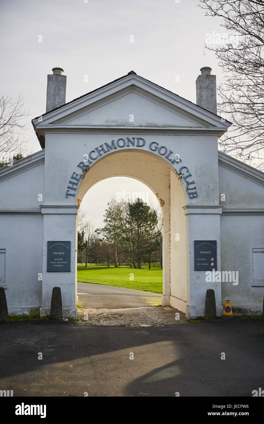 Richmond Golf Club & Sudbrook Ln, London, UK Stock Photo - Alamy