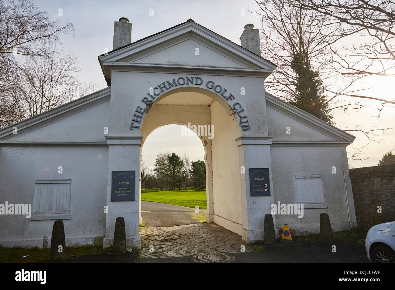 Richmond Golf Club & Sudbrook Ln, London, UK Stock Photo - Alamy