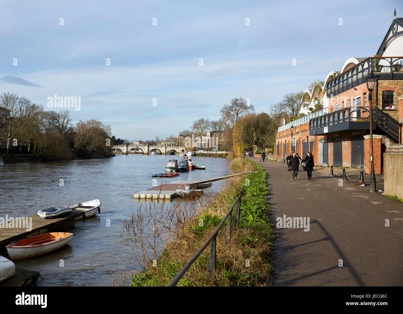 River Front Views in Richmond, London, UK Stock Photo - Alamy