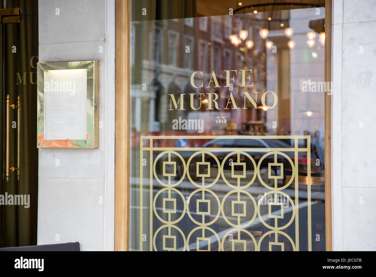 Cafe Murano, London, UK Stock Photo - Alamy