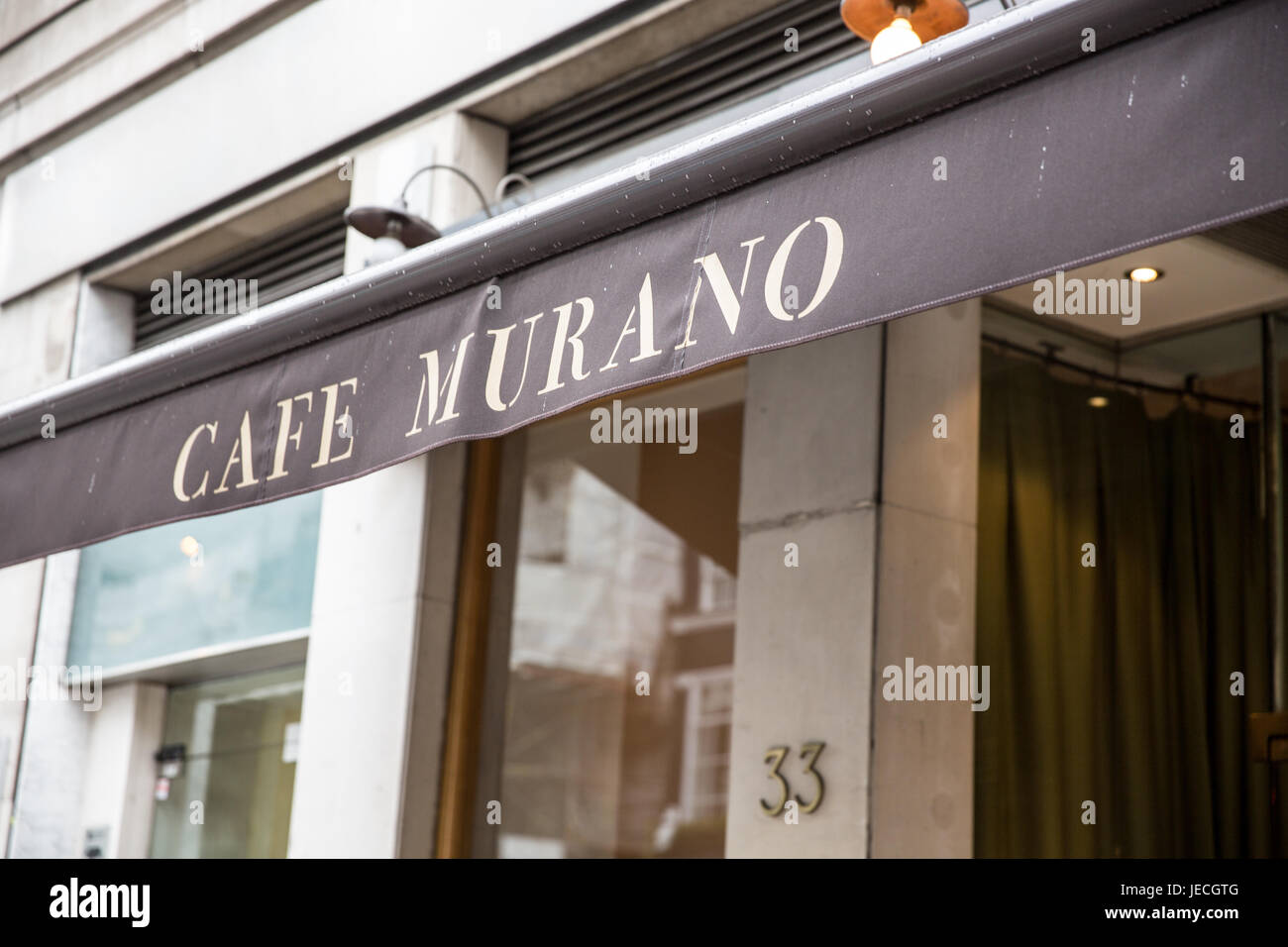 Cafe Murano, London, UK Stock Photo - Alamy