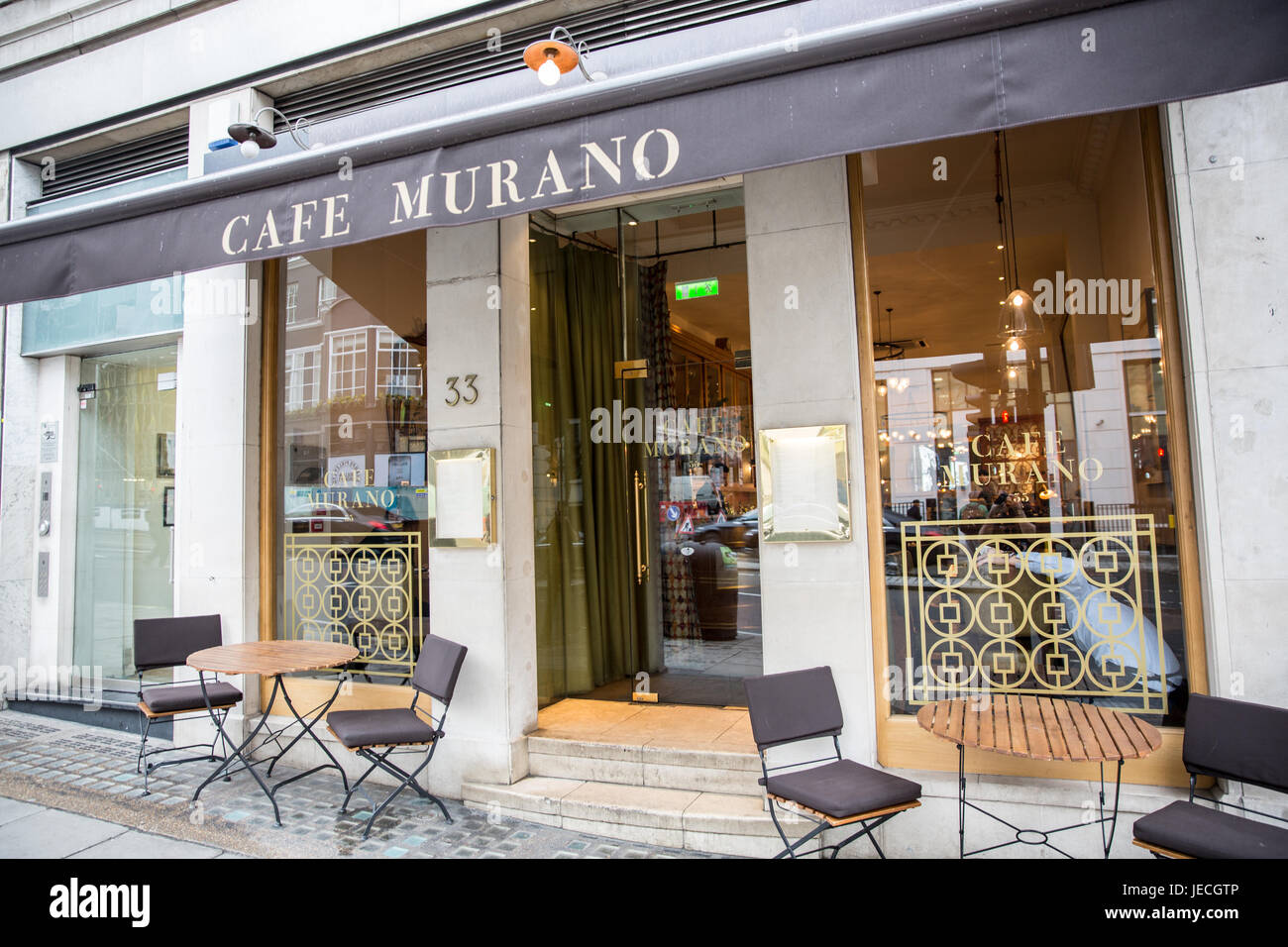 Cafe Murano, London, UK Stock Photo - Alamy