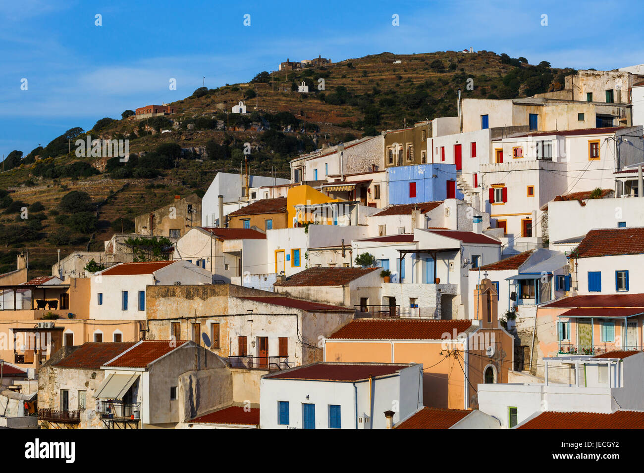 View of Ioulida village on Kea island in Greece Stock Photo - Alamy