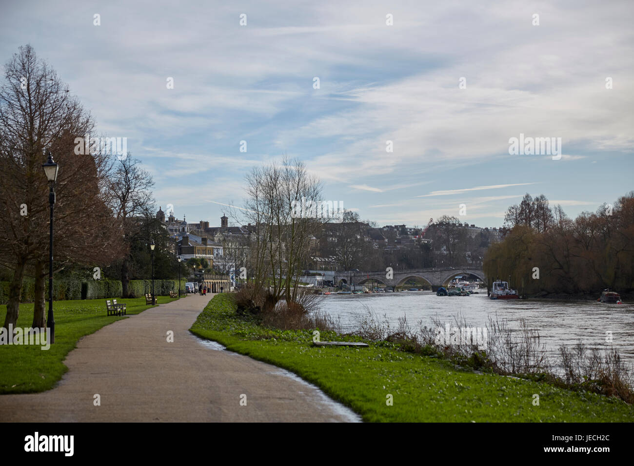 River Front Views in Richmond, London, UK Stock Photo - Alamy