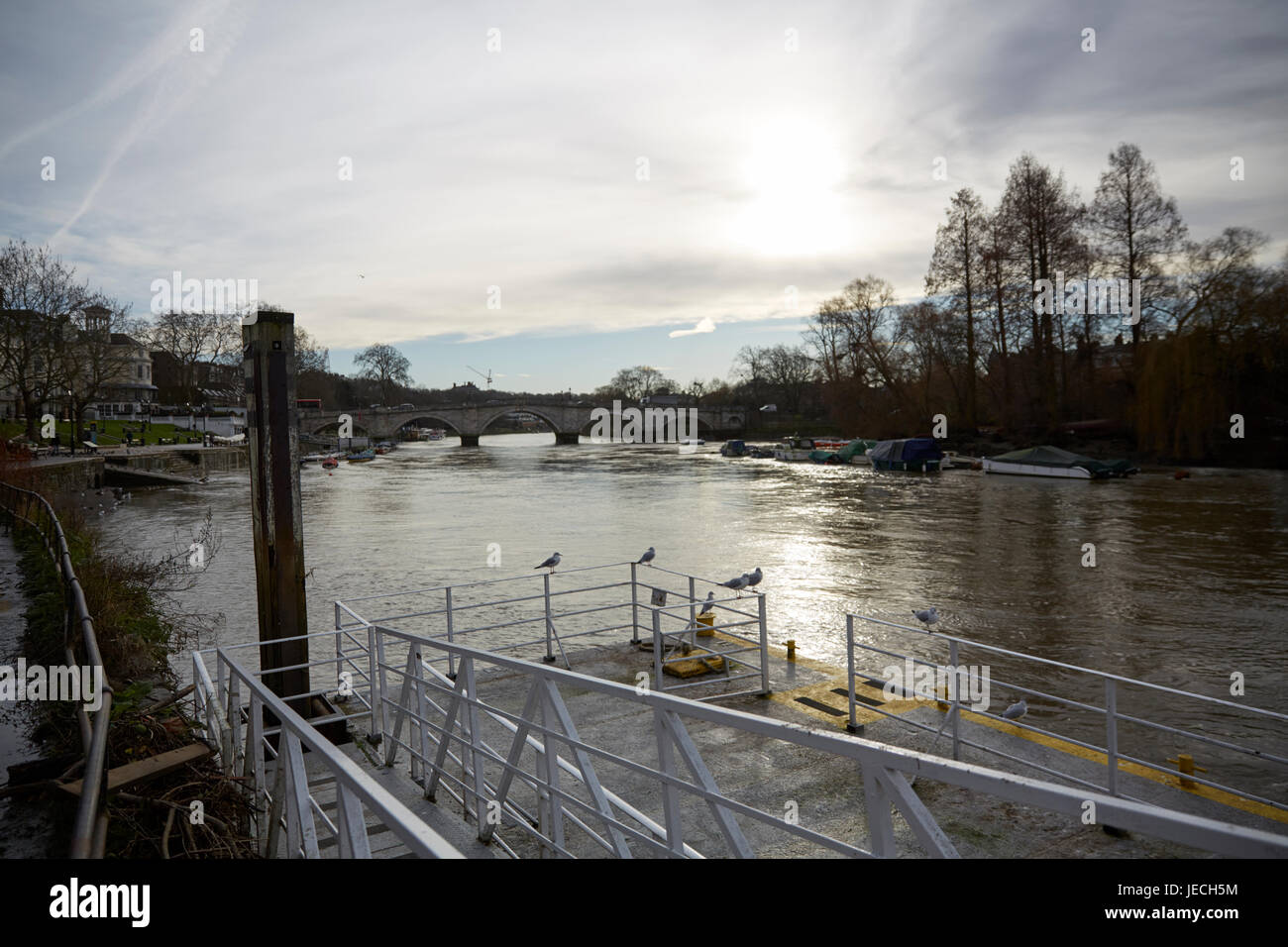River Front Views in Richmond, London, UK Stock Photo - Alamy