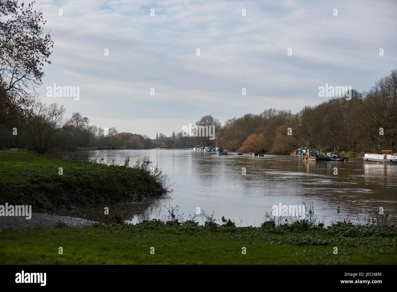 River Front Views in Richmond, London, UK Stock Photo - Alamy