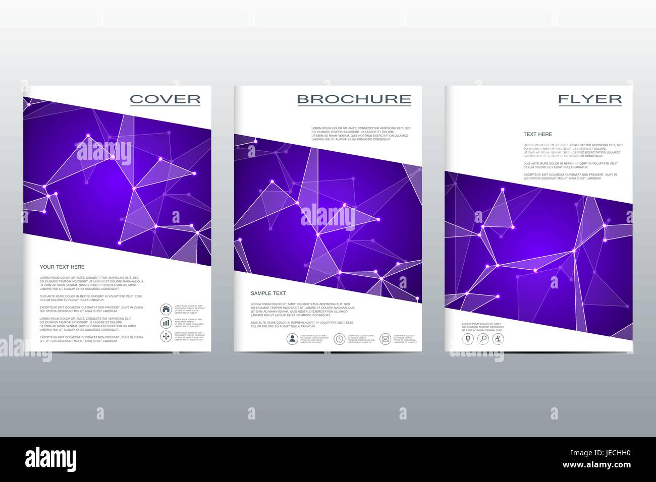 Brochure template layout, flyer, cover, annual report, magazine in A4 ...