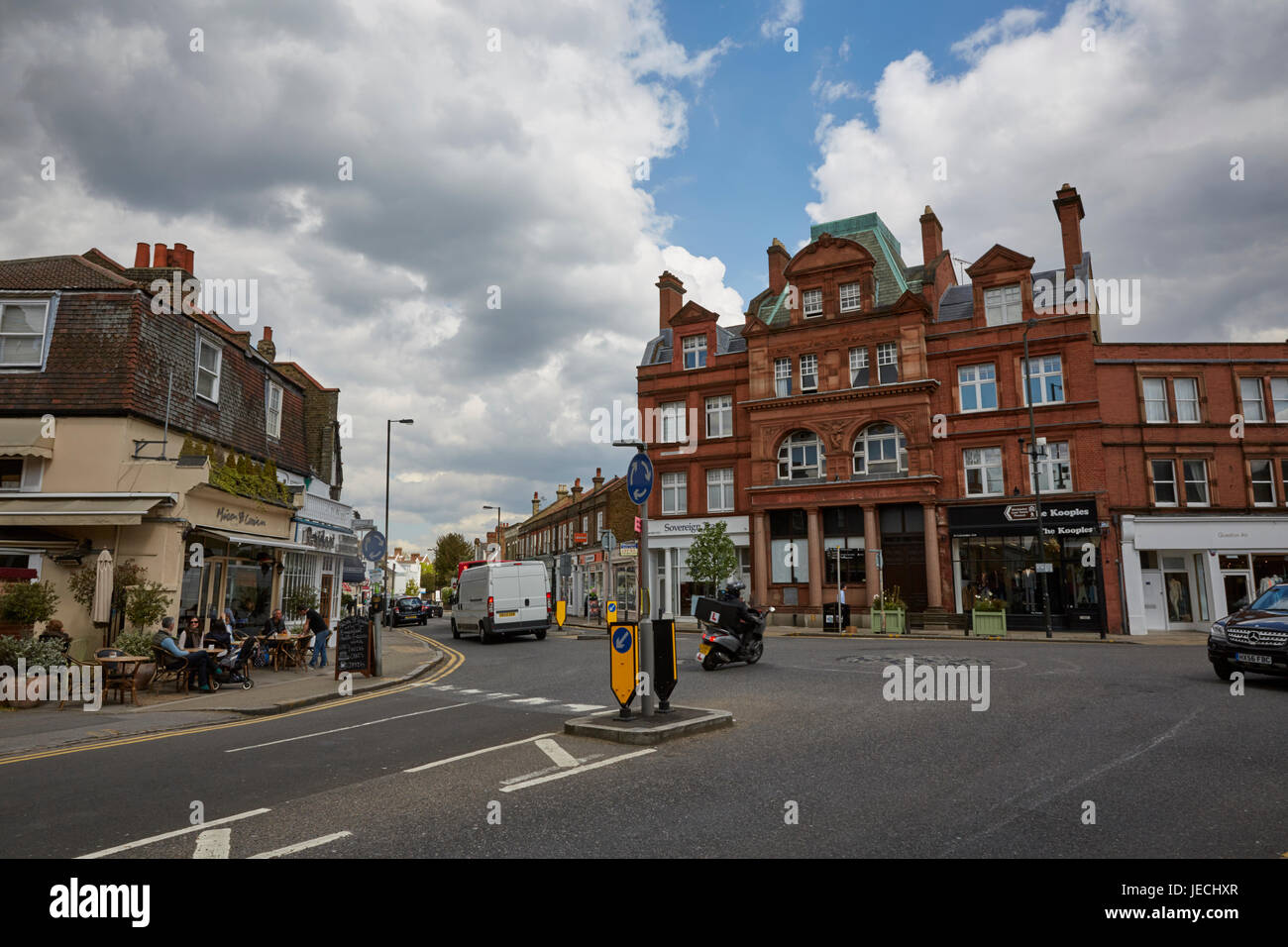 Clock Tower In Wimbledon, London, UK Stock Photo - Alamy