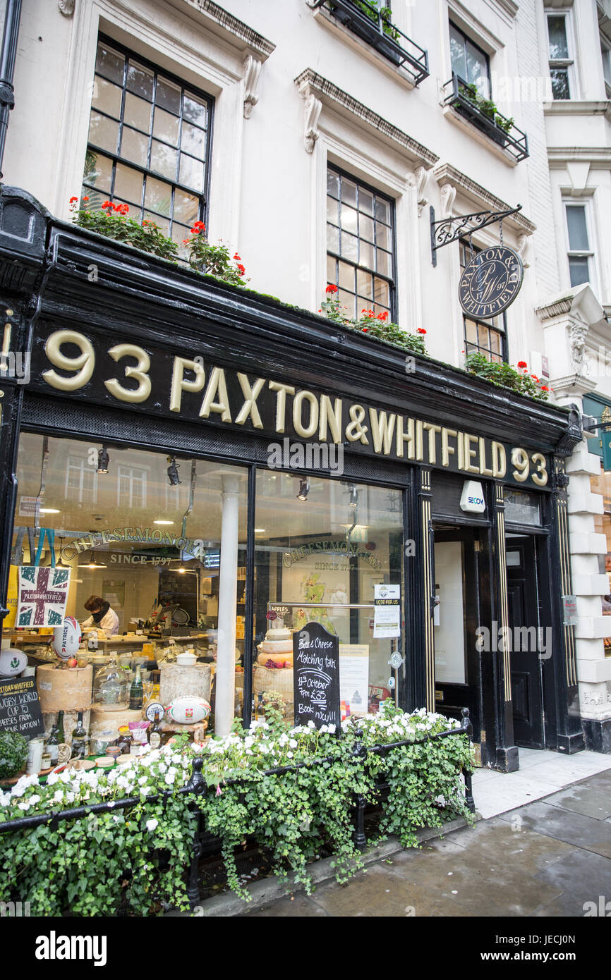 Paxton & Whitfield, London, UK Stock Photo - Alamy