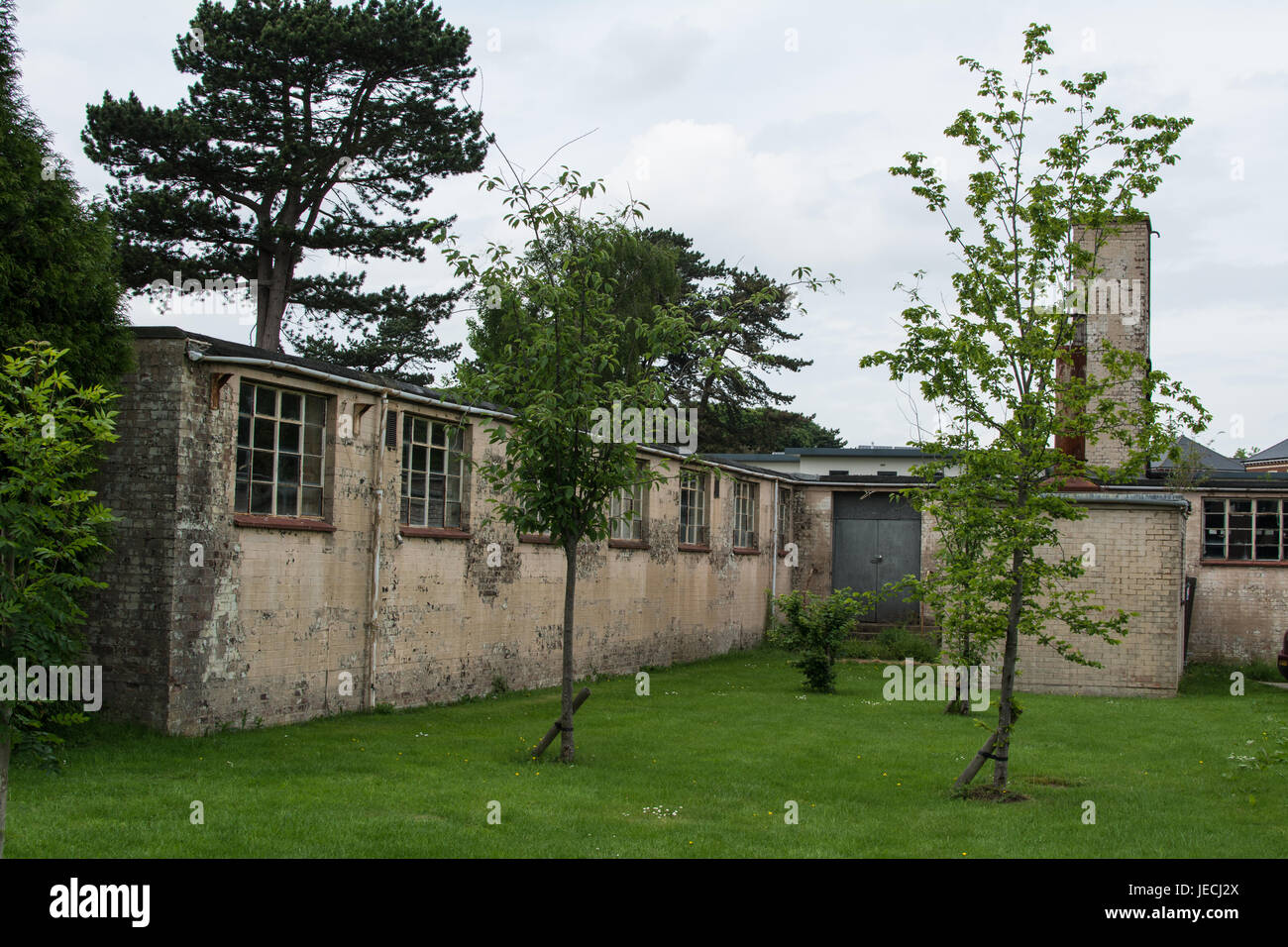 Bletchley Park Enigma building and huts museum war working imitation ...