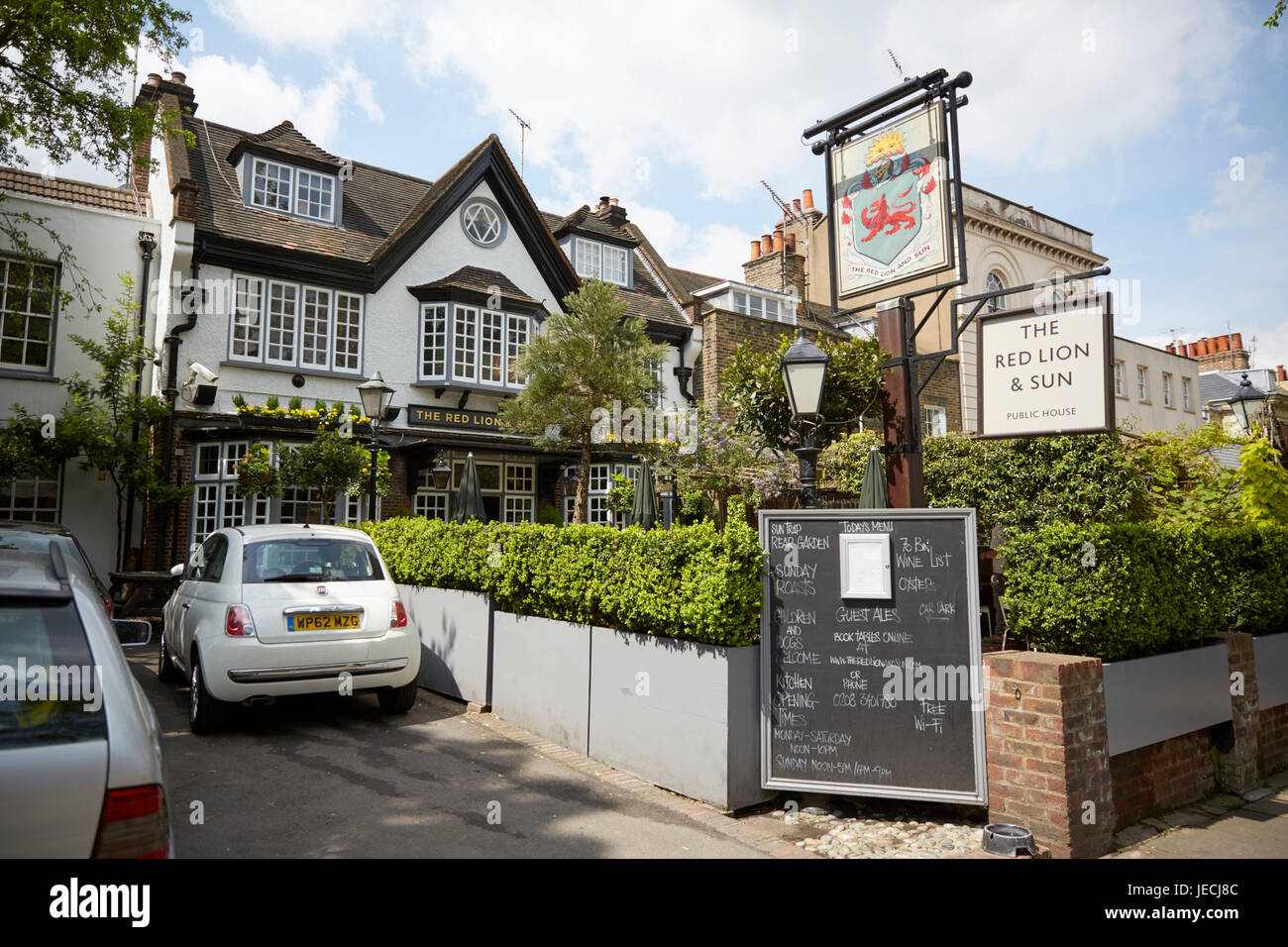 Red Lion & Sun, London, UK Stock Photo - Alamy