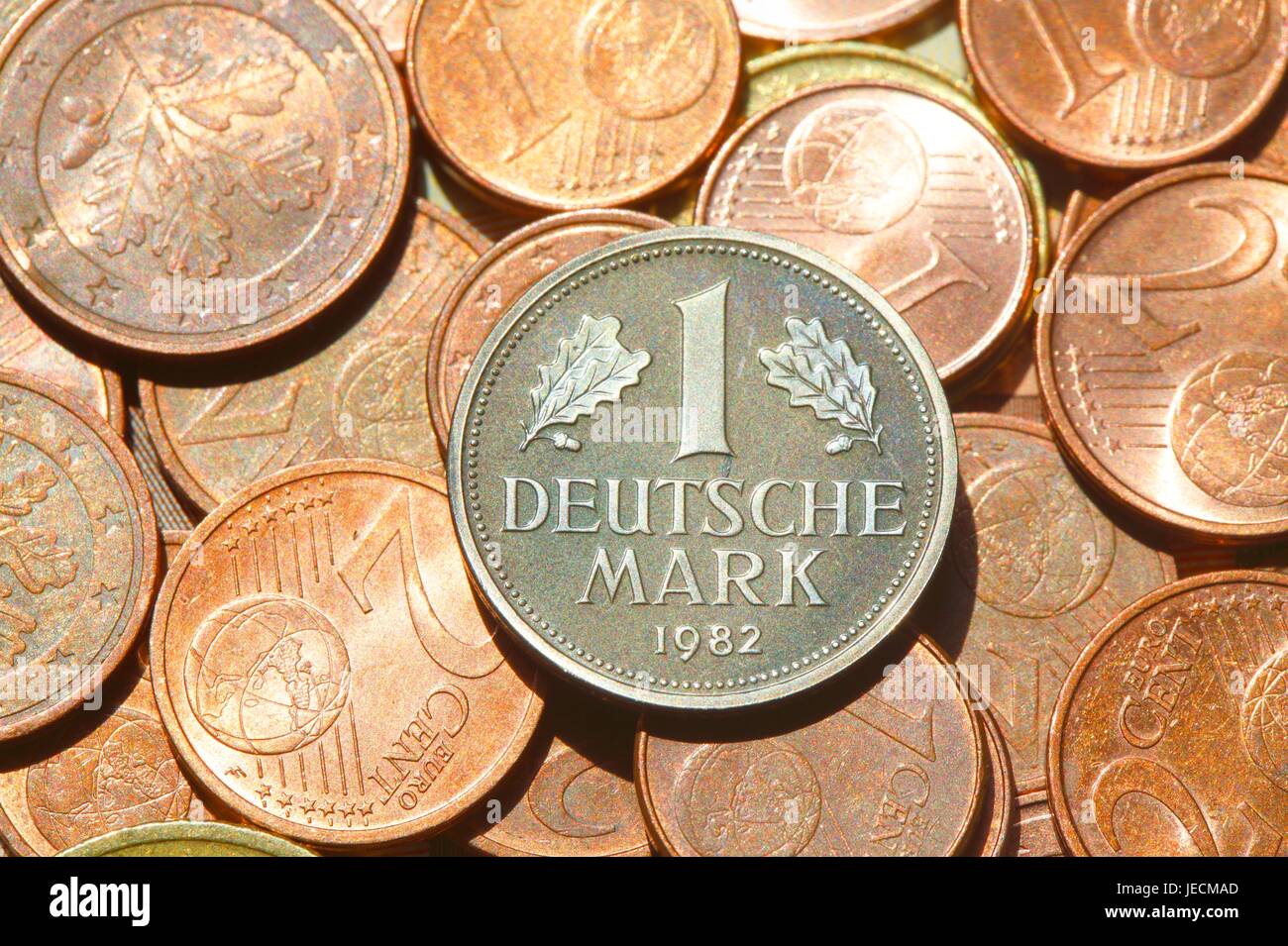Euro , coins, Money, D-Mark Stock Photo - Alamy