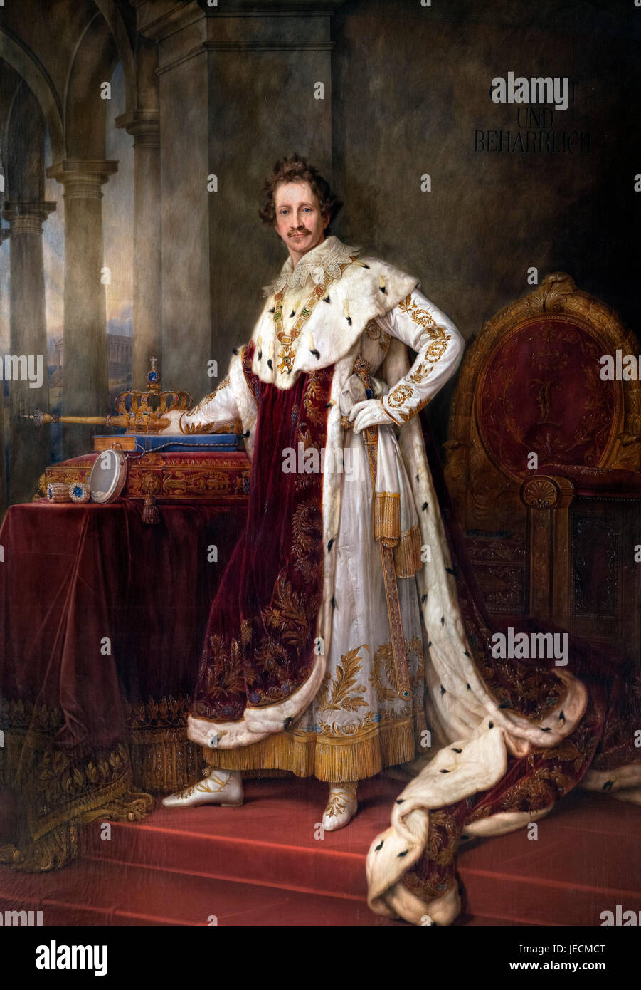 King Ludwig I (1786-1868), King of Bavaria from 1825 to 1848 ...
