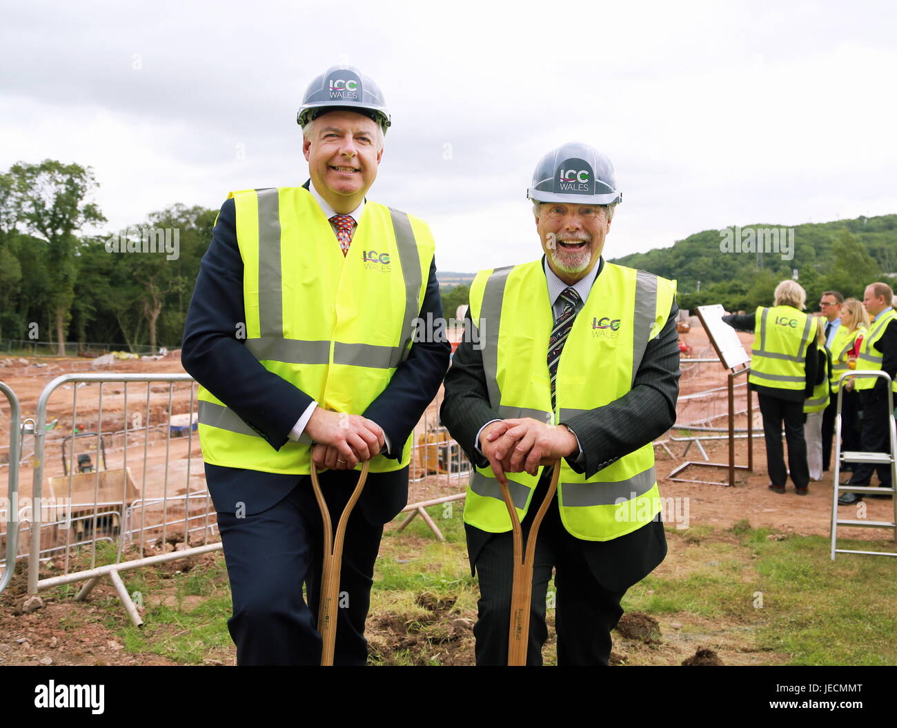 Pictured L-R: Carwyn Jones and Sir Terry Matthews. Re: First Minister ...