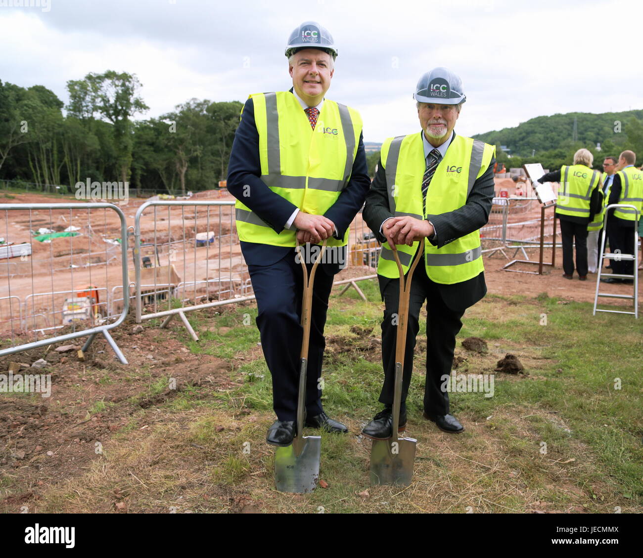 Pictured L-R: Carwyn Jones and Sir Terry Matthews. Re: First Minister ...