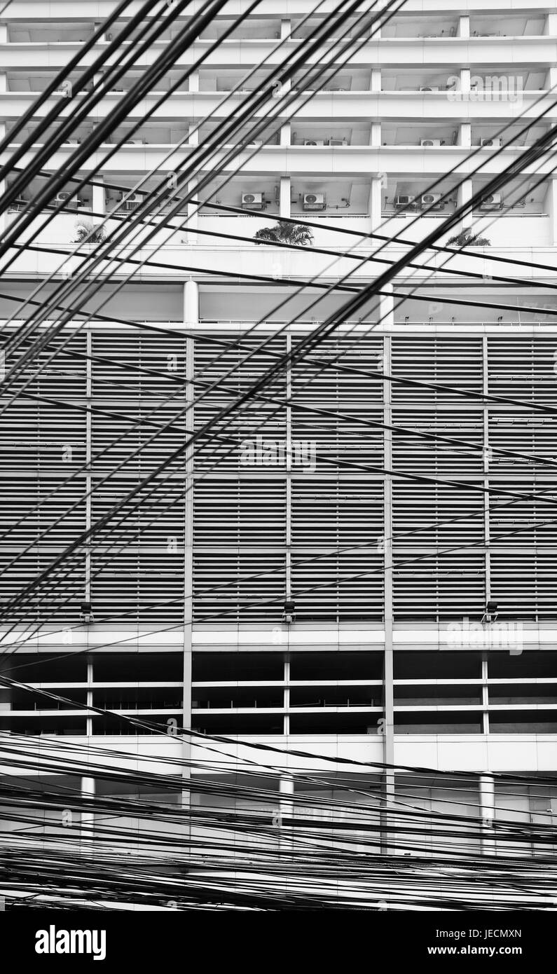 New power line in Black and White Stock Photos & Images - Alamy