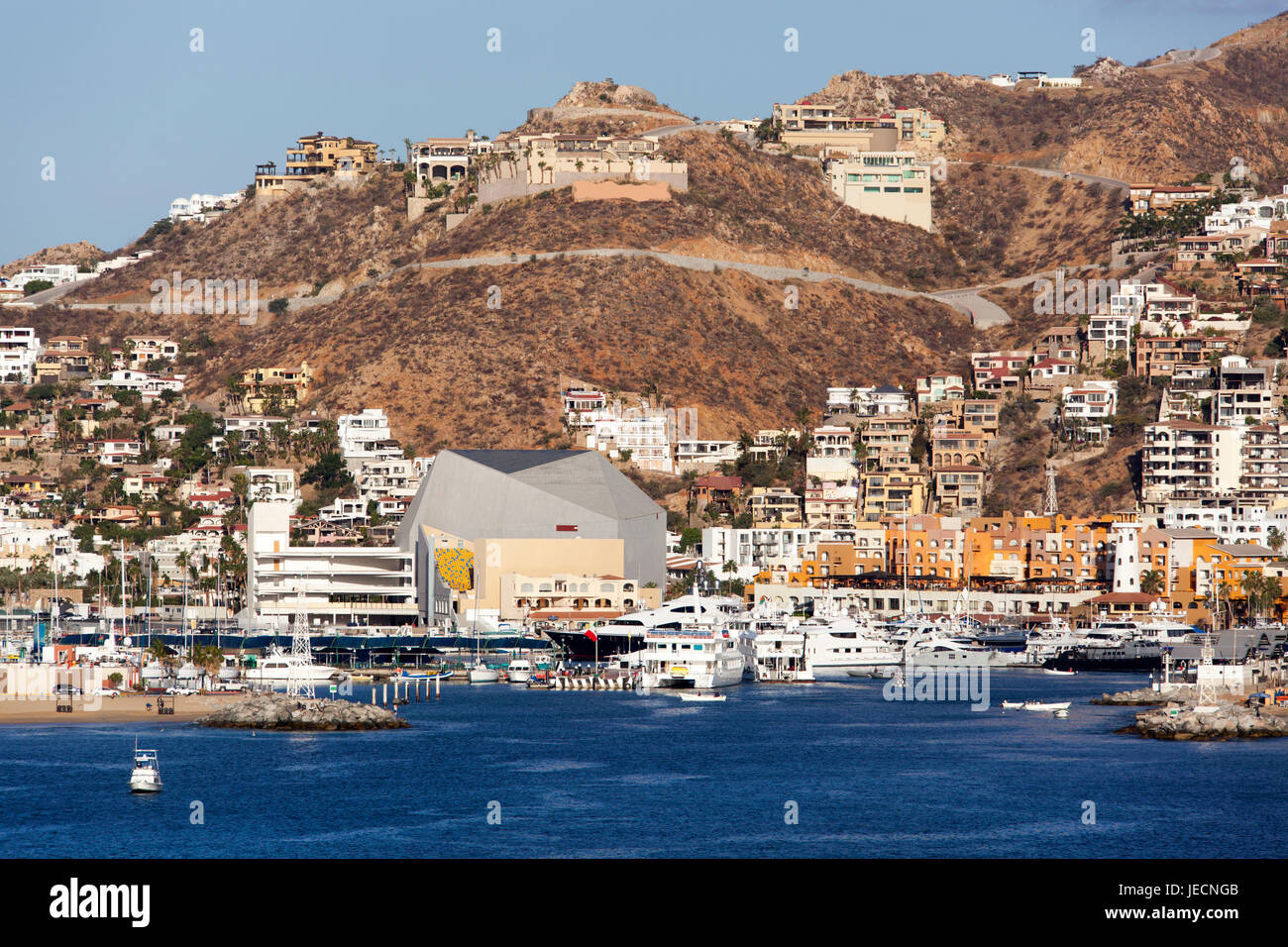 The downtown of Cabo San Lucas, the popular resort town in Mexican ...