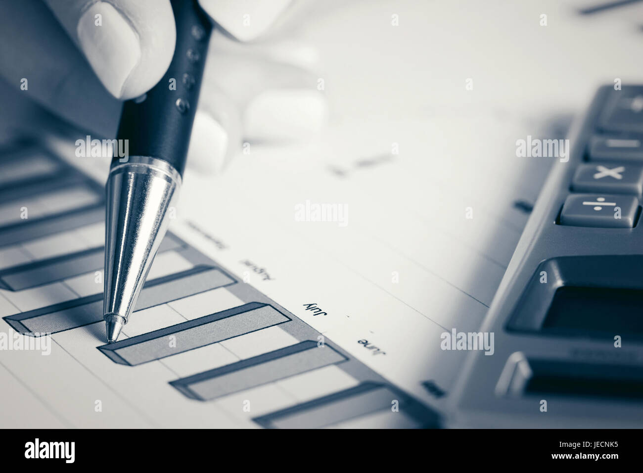 Financial graphs analysis Stock Photo - Alamy